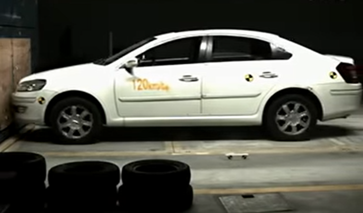 Chery G5 kasa 120km/h ile duvara çarpıştırılmış | Araba Teknik Bilgi